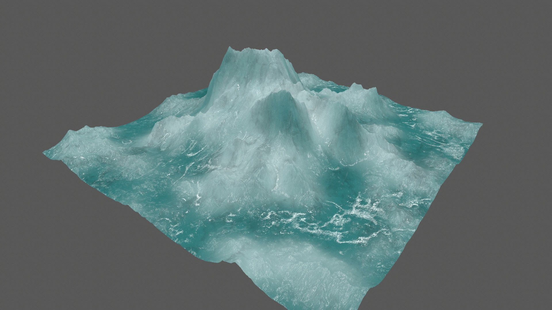 Ice mountain 3D - TurboSquid 1313372