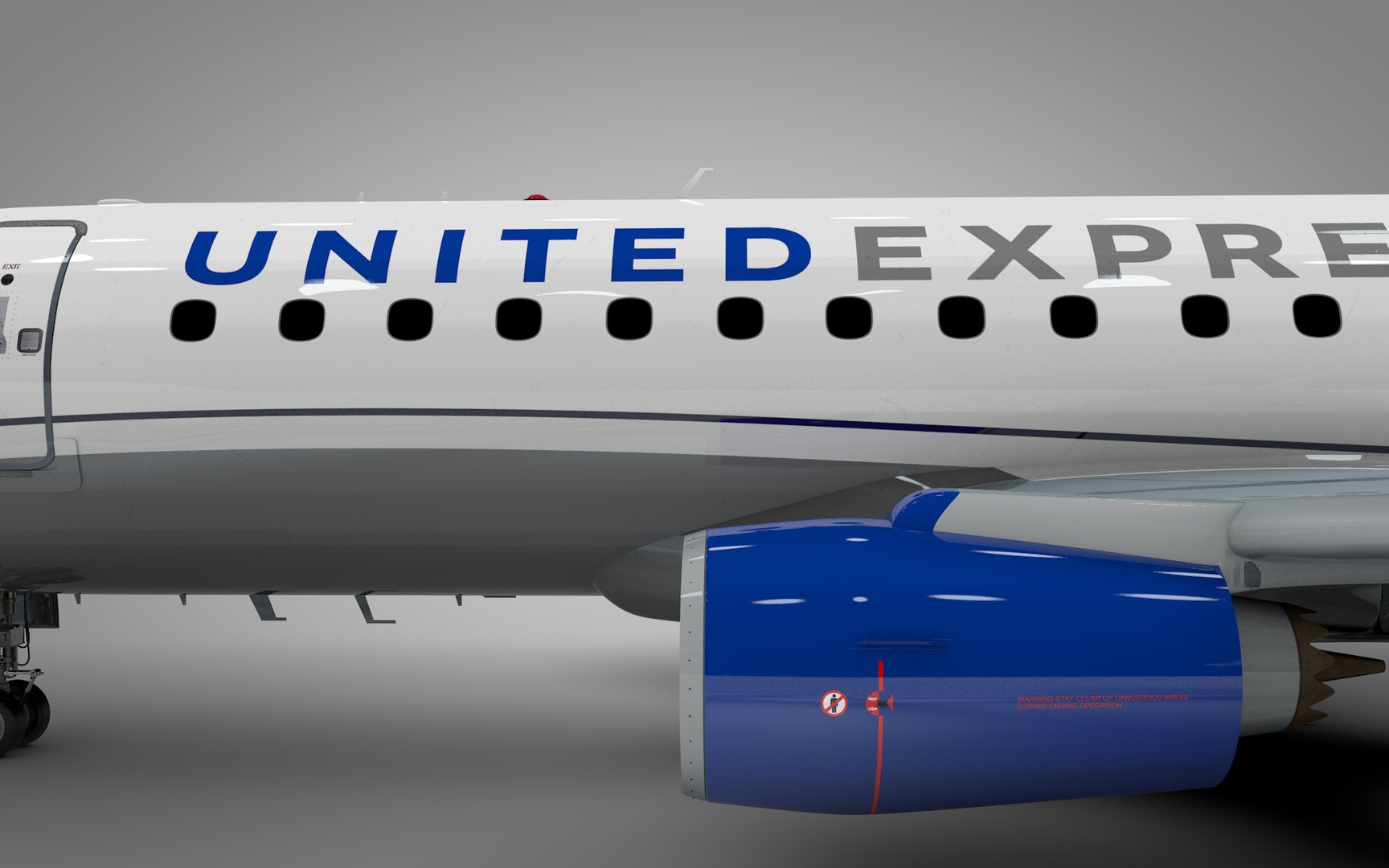 United Express Embraer175 L535 Model - TurboSquid 1494853