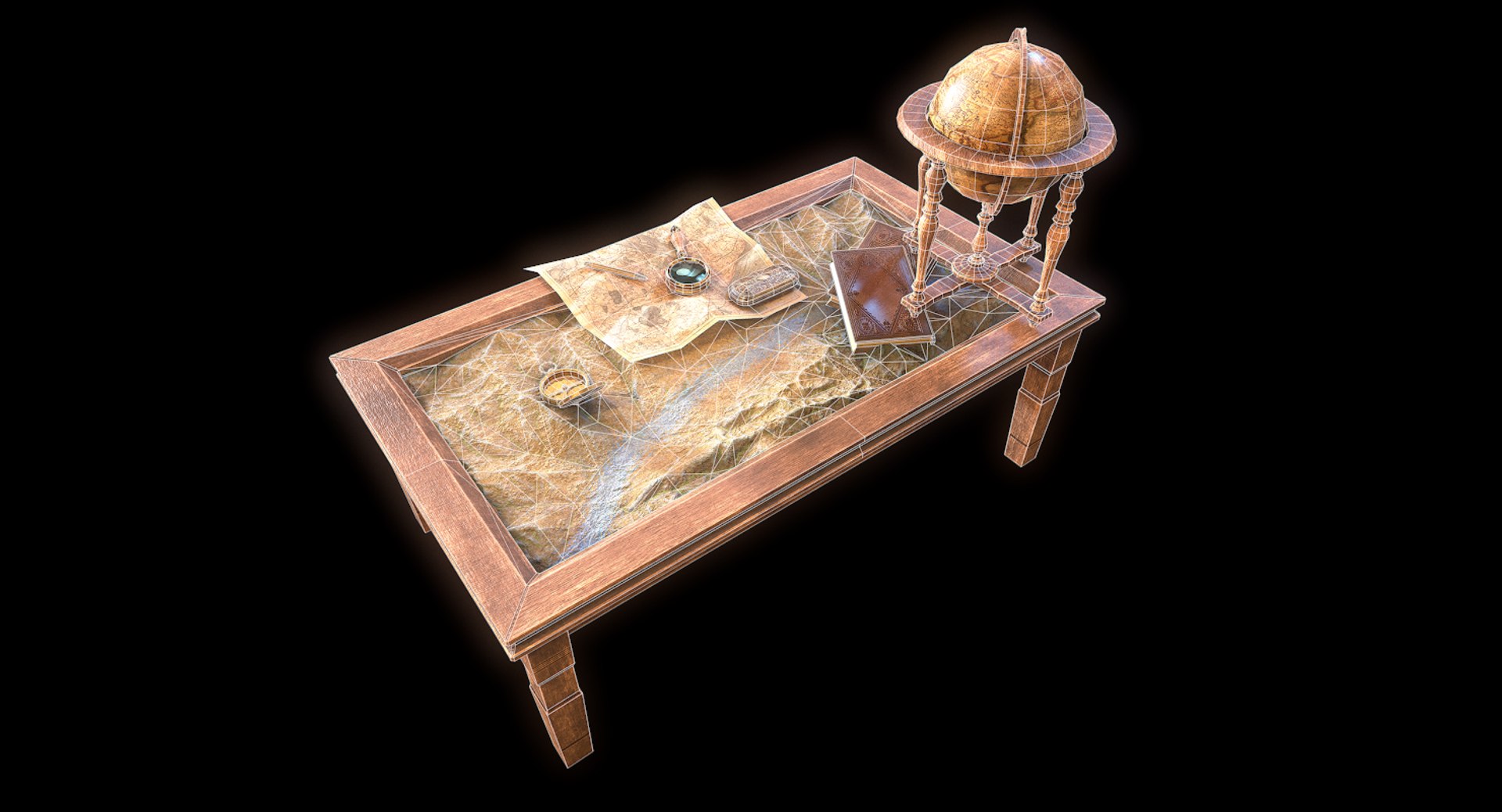 3D geographic table war - TurboSquid 1573100