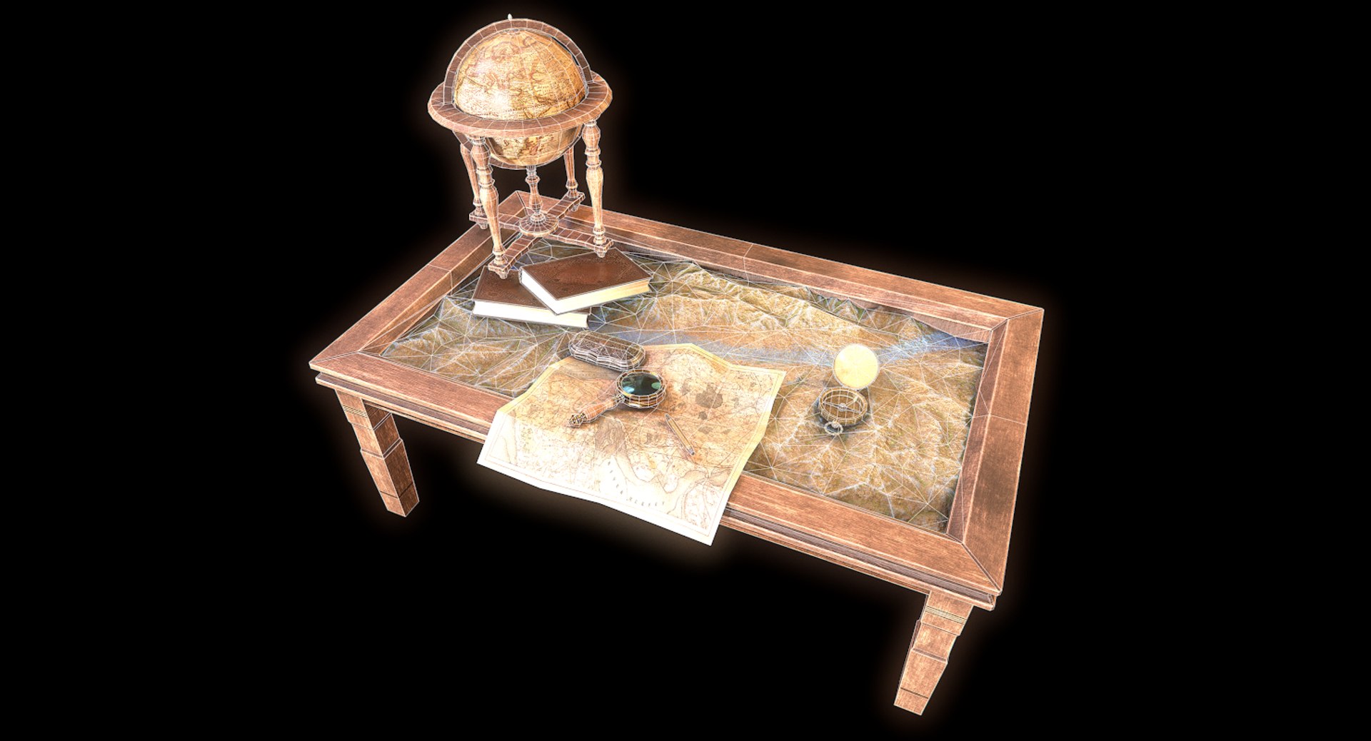 3D geographic table war - TurboSquid 1573100