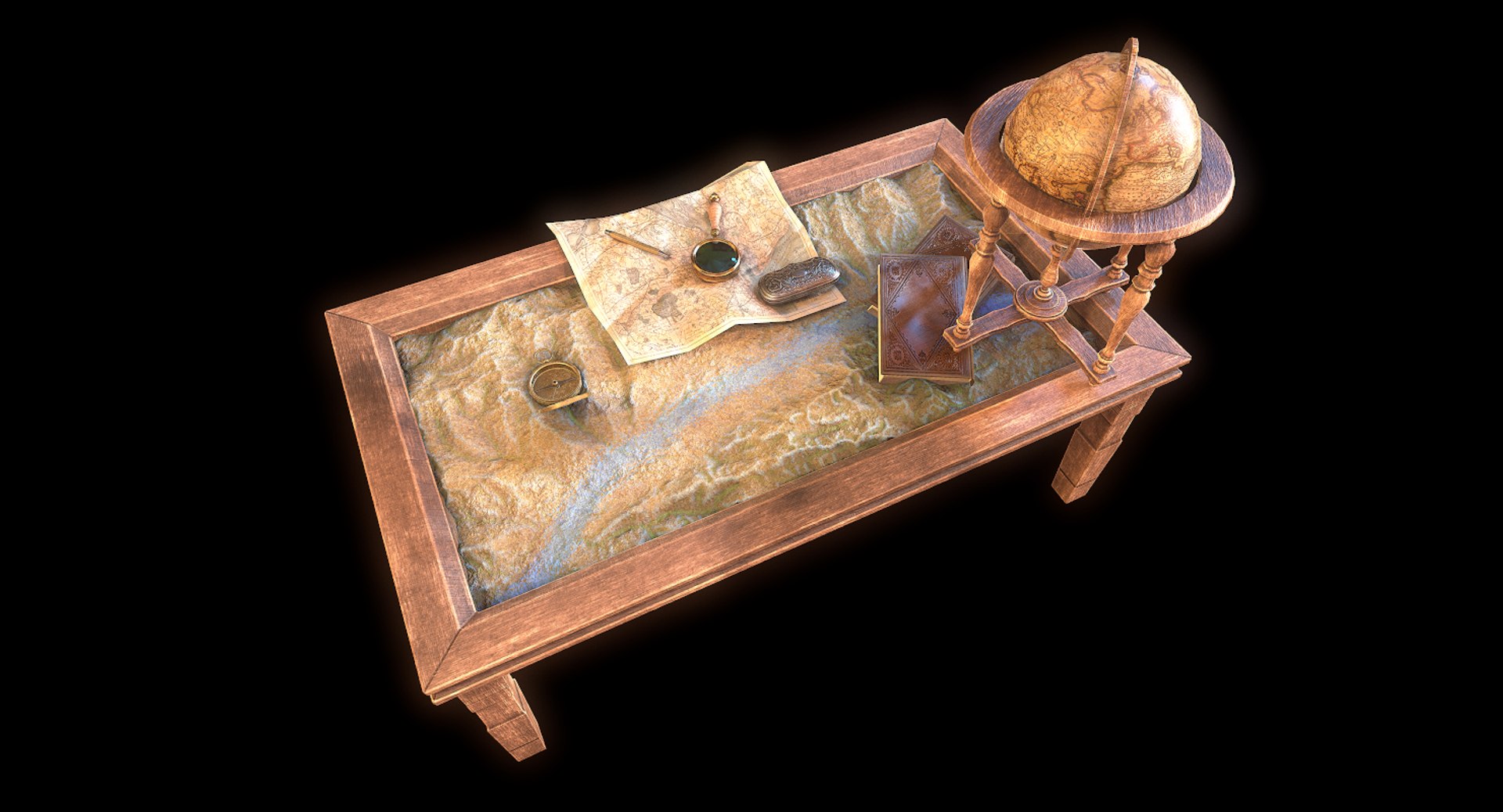 3D Geographic Table War - TurboSquid 1573100