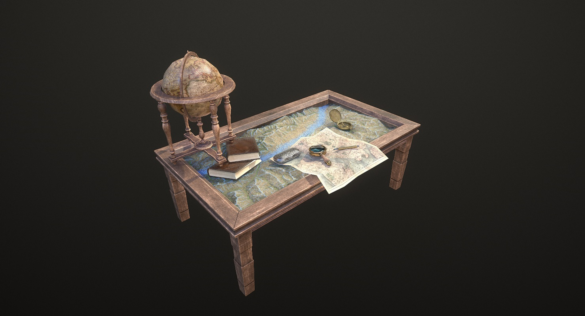 3D Geographic Table War - TurboSquid 1573100