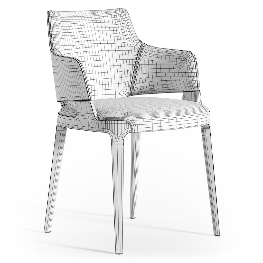 Potocco Velis armchair 3D model - TurboSquid 2057546