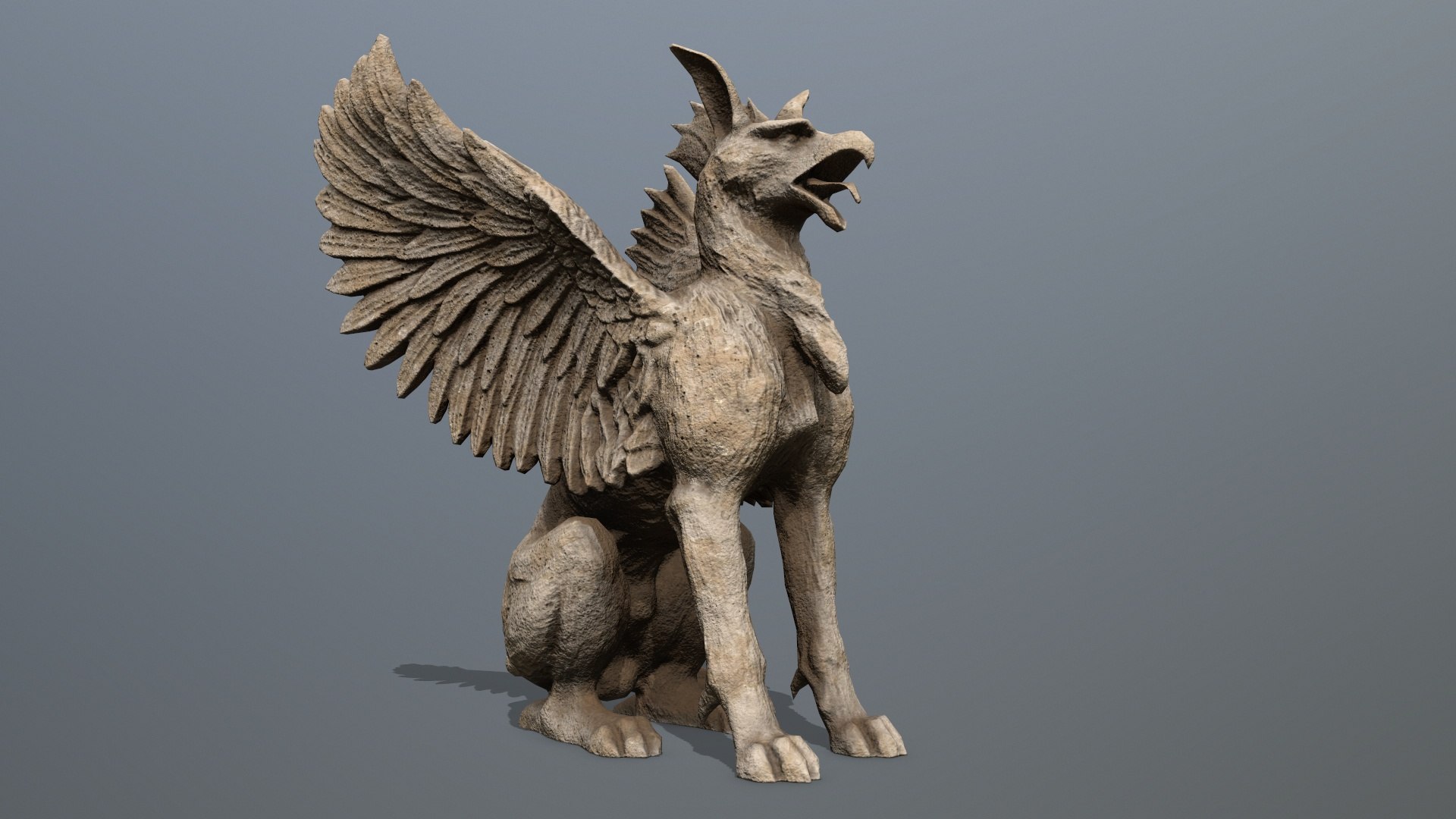 3D Statue Creature - TurboSquid 2054380