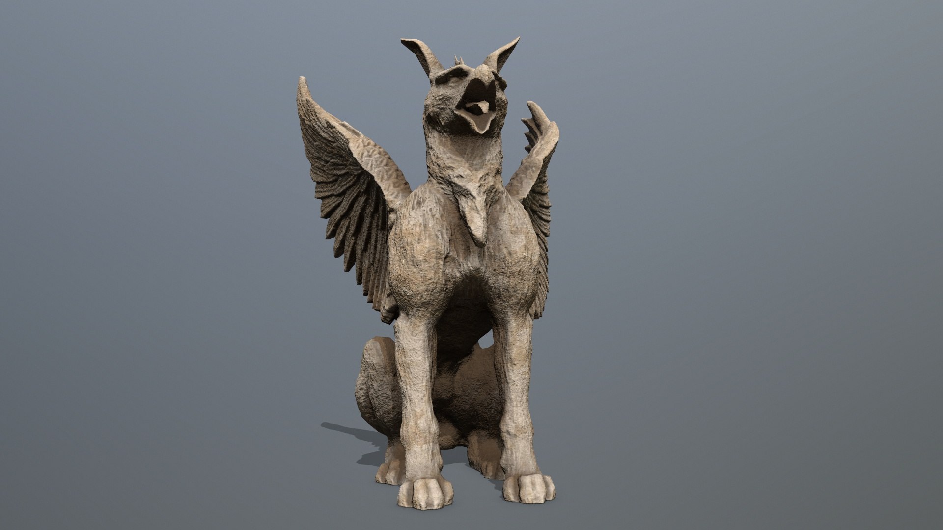 3D Statue Creature - TurboSquid 2054380