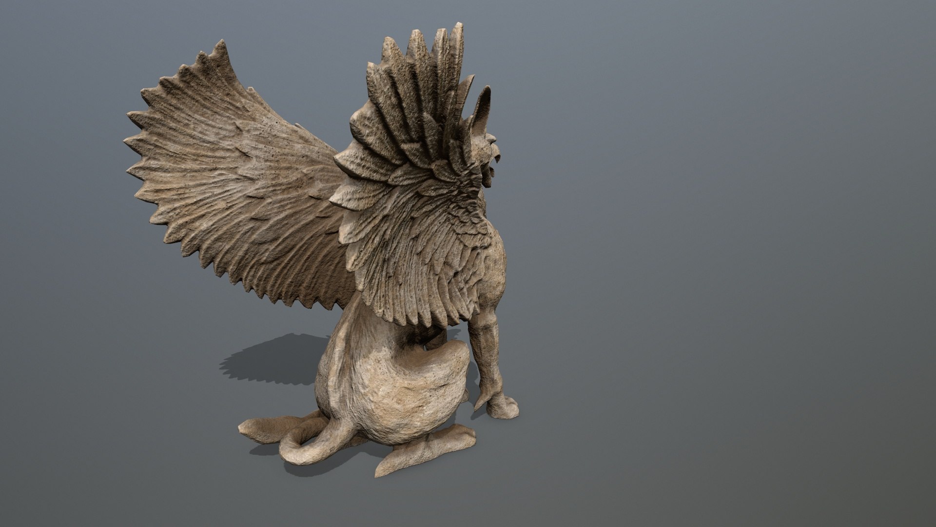 3D Statue Creature - TurboSquid 2054380
