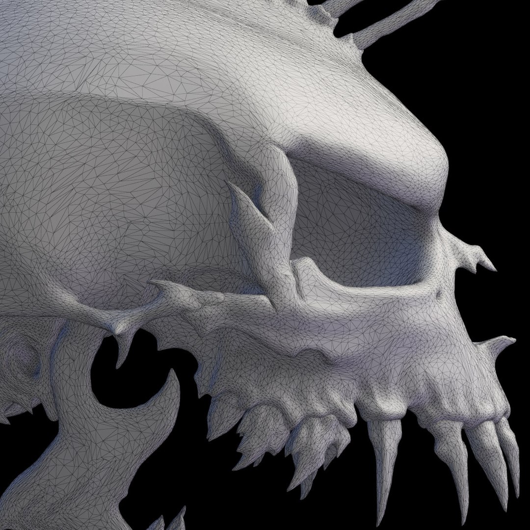 Skull Mohawk 3d C4d