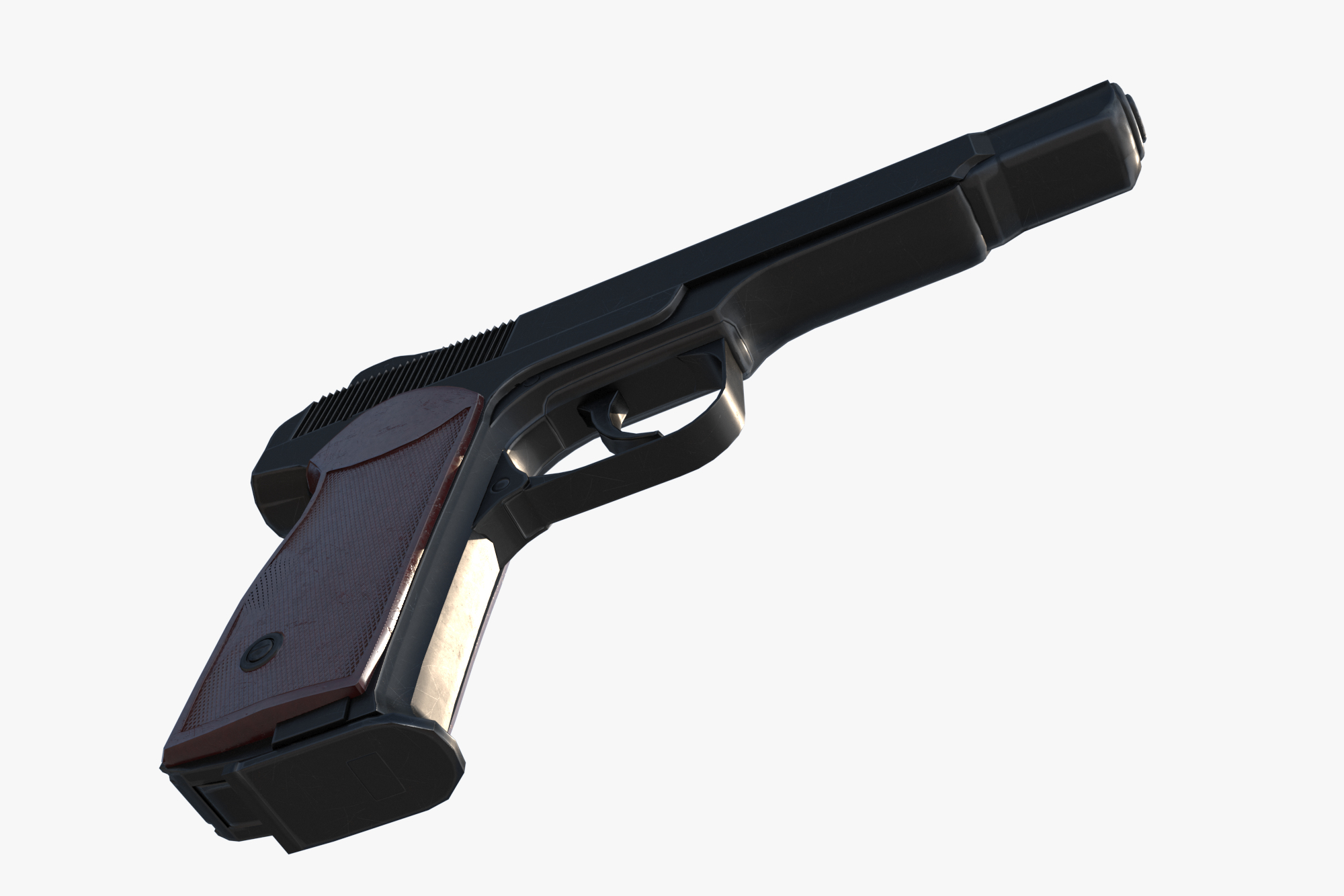 Stechkin pistol aps 3D model - TurboSquid 1289377