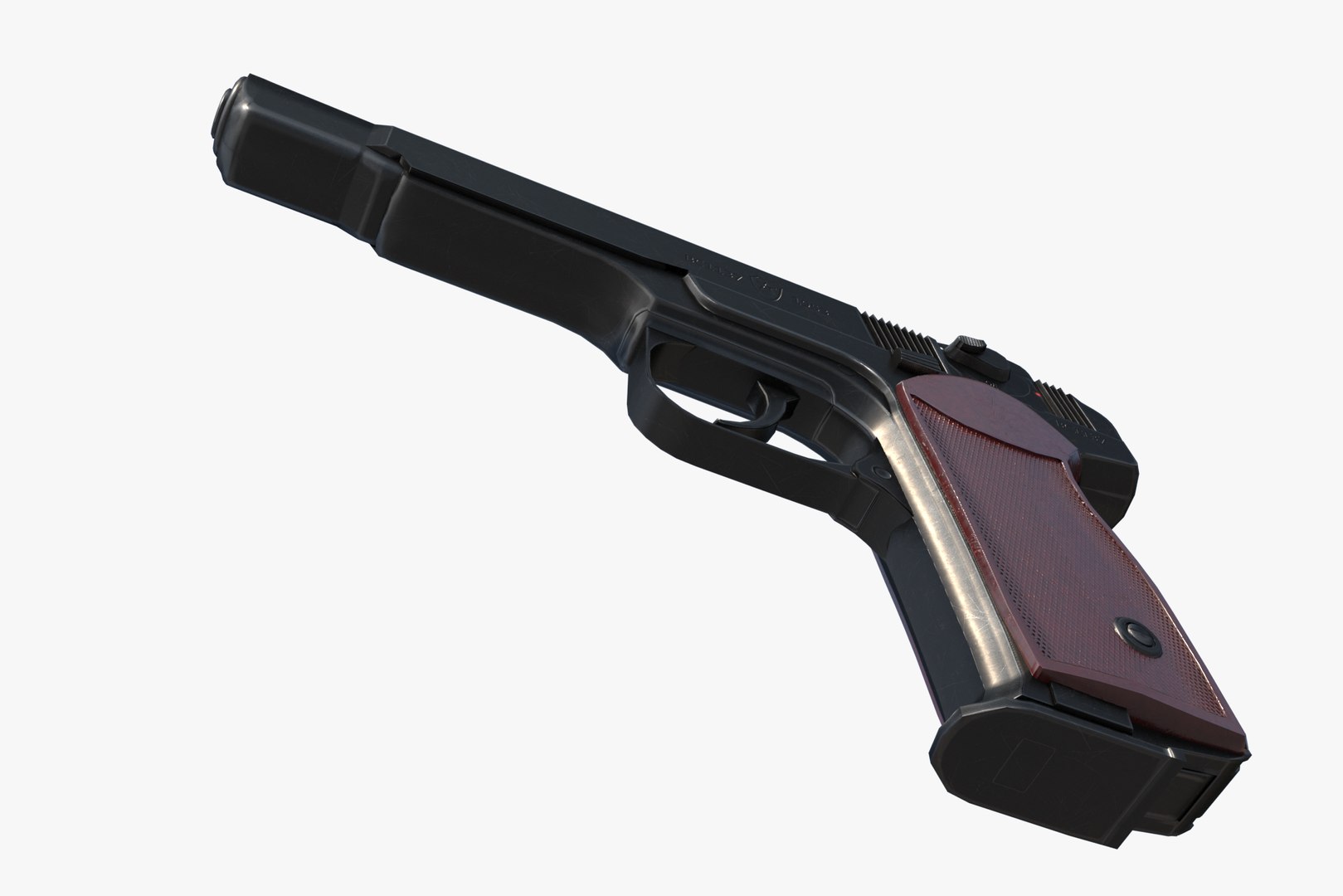Stechkin Pistol Aps 3D Model - TurboSquid 1289377