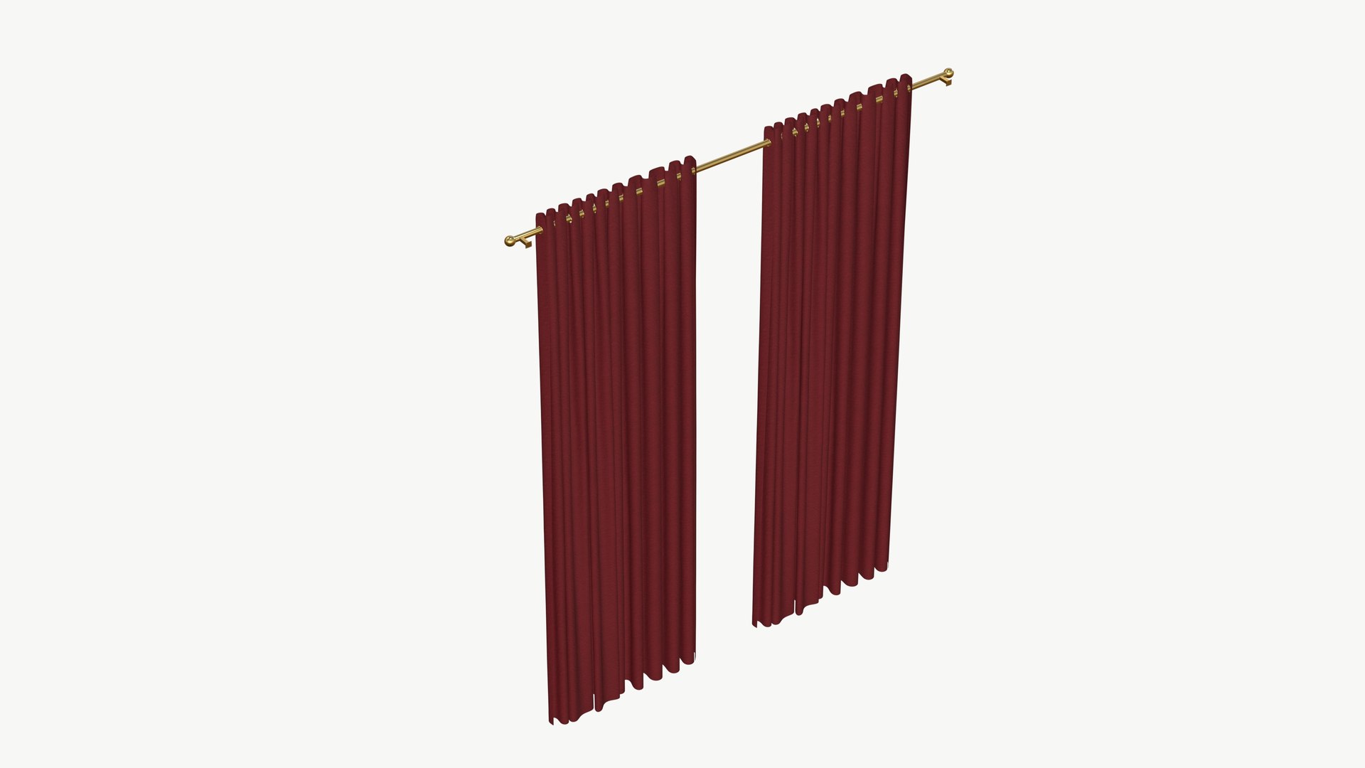 Curtain Realistic 3D Model - TurboSquid 2075825
