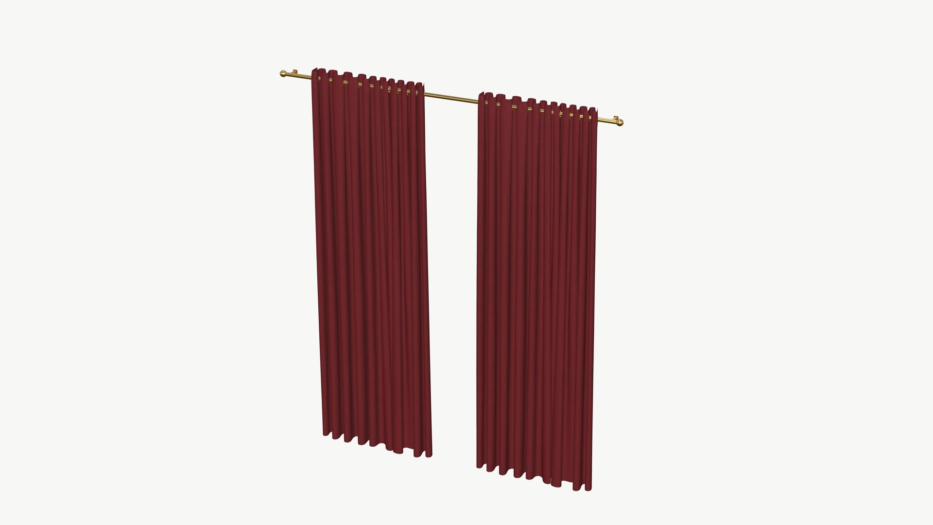 Curtain Realistic 3D Model - TurboSquid 2075825