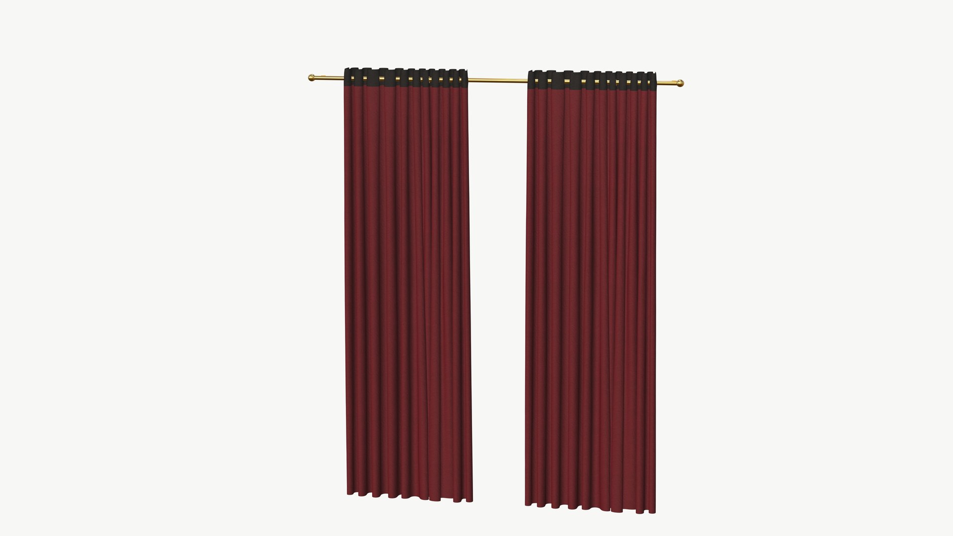 Curtain Realistic 3D Model - TurboSquid 2075825