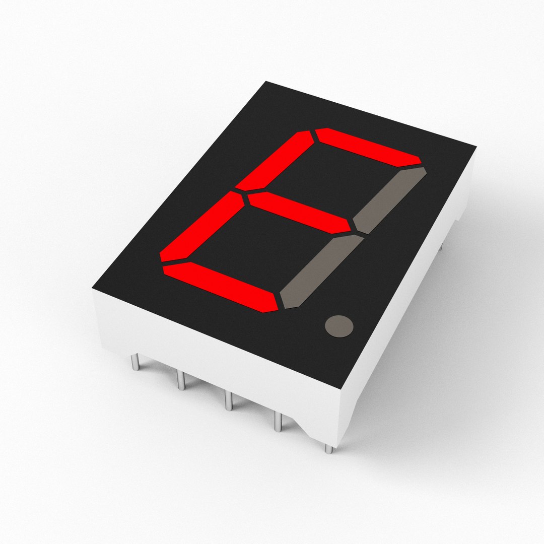 7-segment Led Display - Model - TurboSquid 1326216
