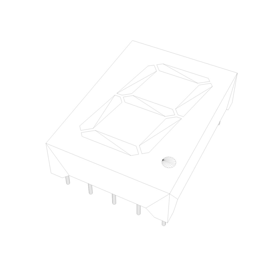 7-segment Led Display - Model - TurboSquid 1326216