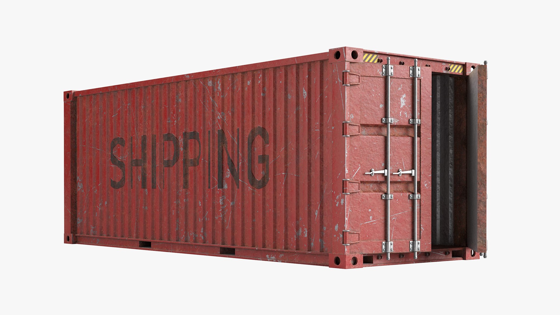 Shipping Container Red 3D - TurboSquid 1716487