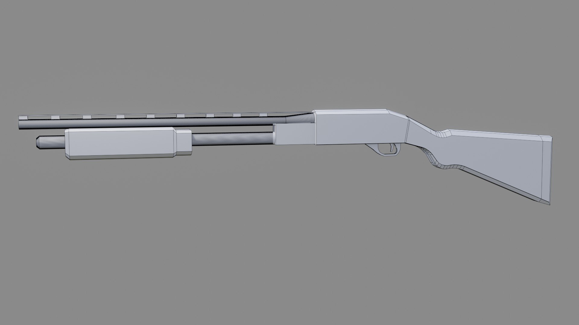 FPS Shotgun - Low Poly - Game Ready model - TurboSquid 1898288