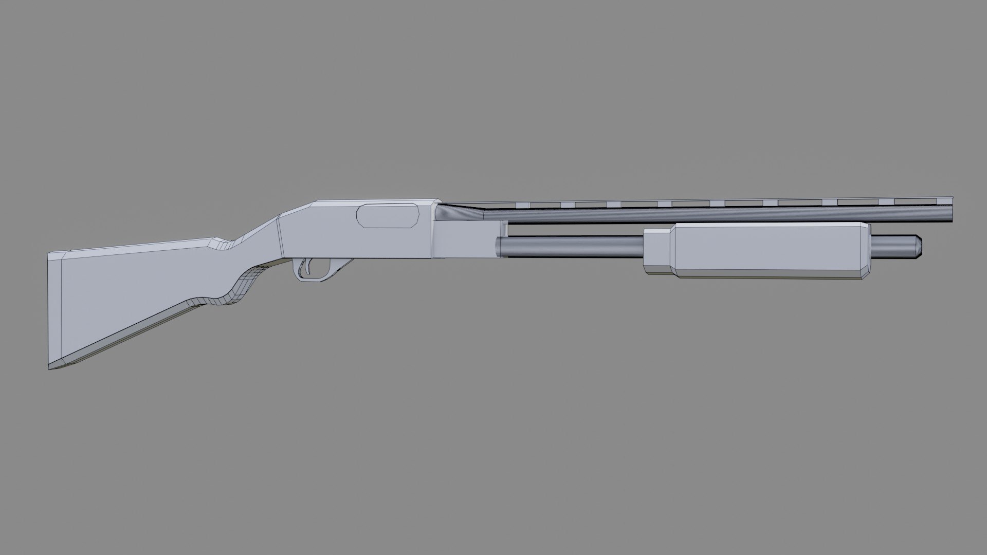 FPS Shotgun - Low Poly - Game Ready Model - TurboSquid 1898288