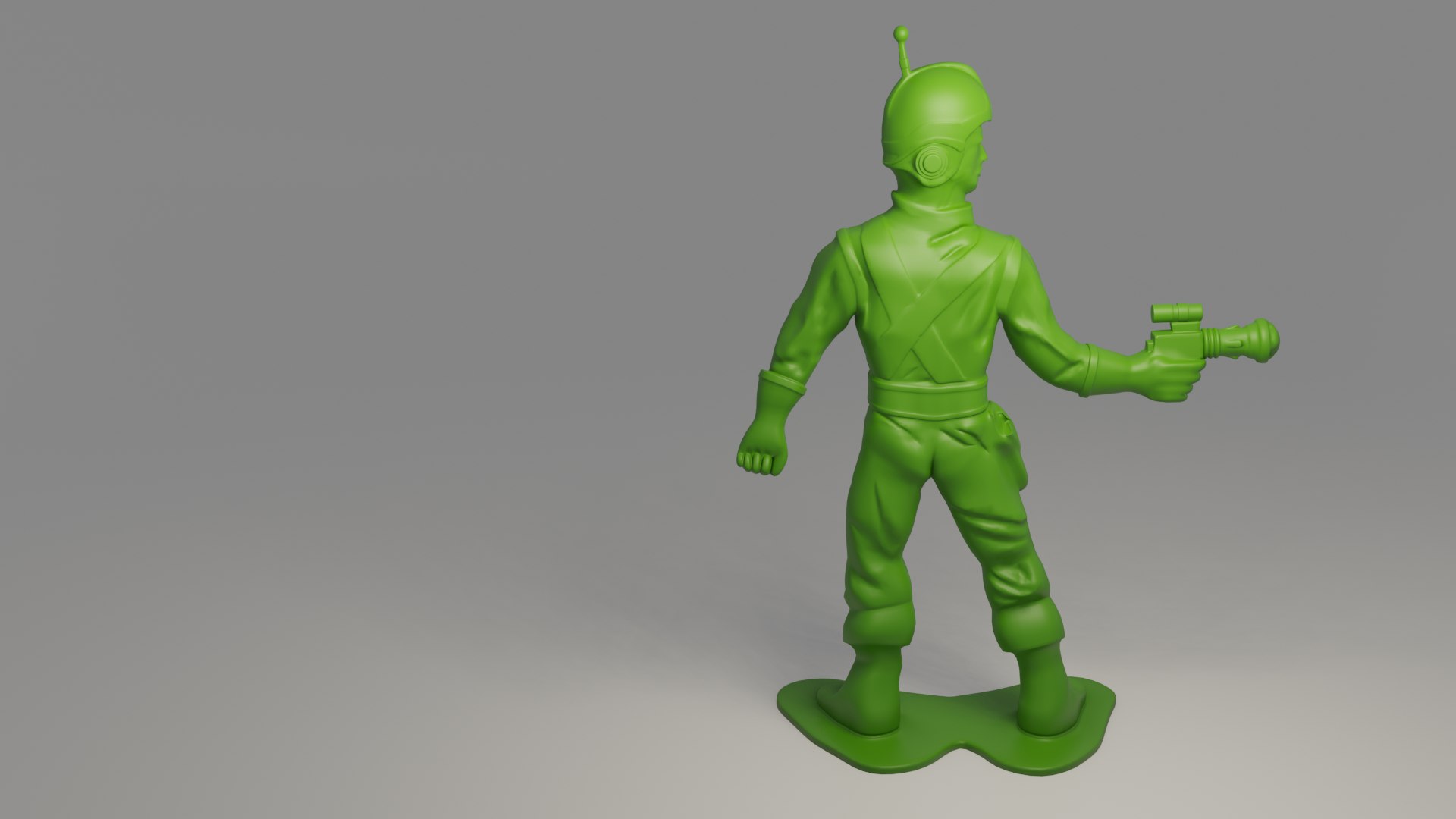 Retro Plastic Alien Figure 05 3D Model - TurboSquid 1906947