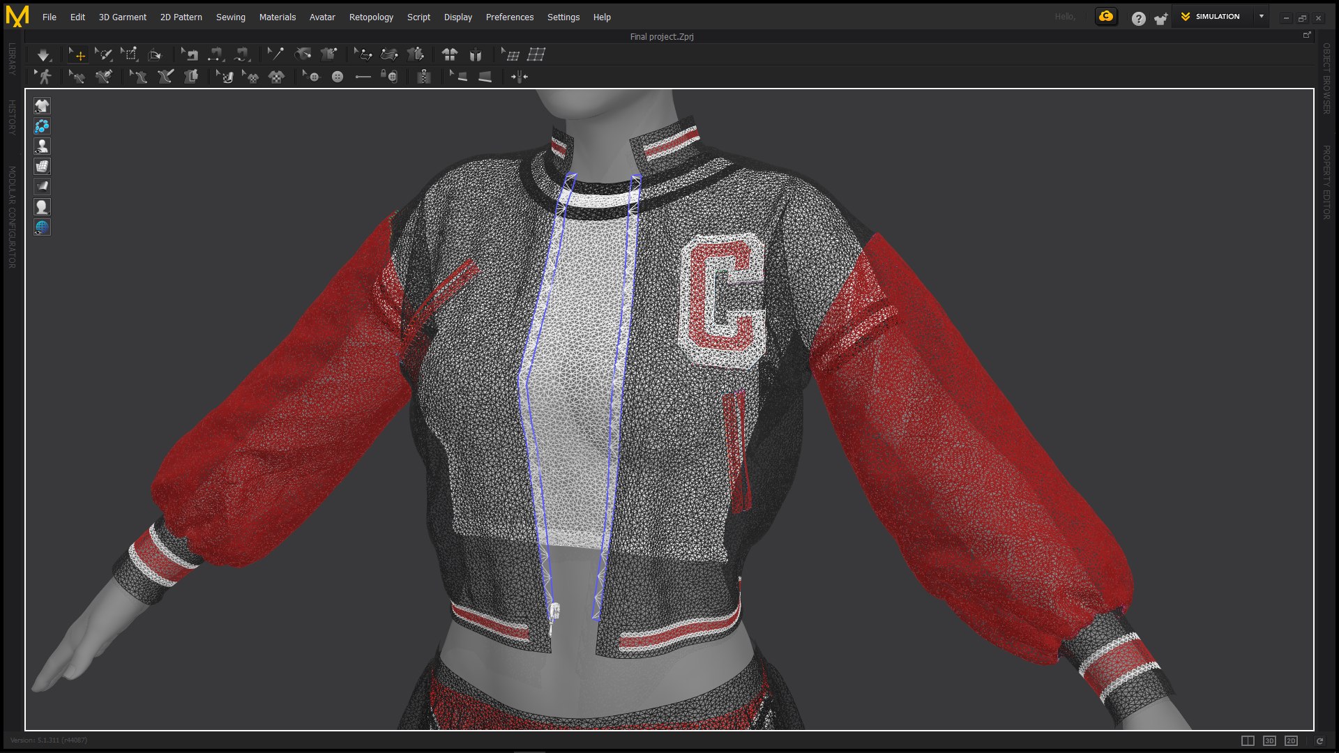 3D Female Outfit Marvelous Designer Project Model - TurboSquid 1721235