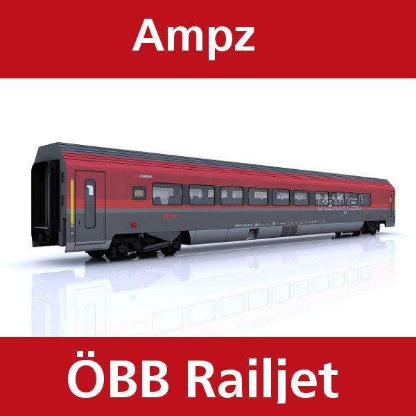 passenger train railjet 3ds