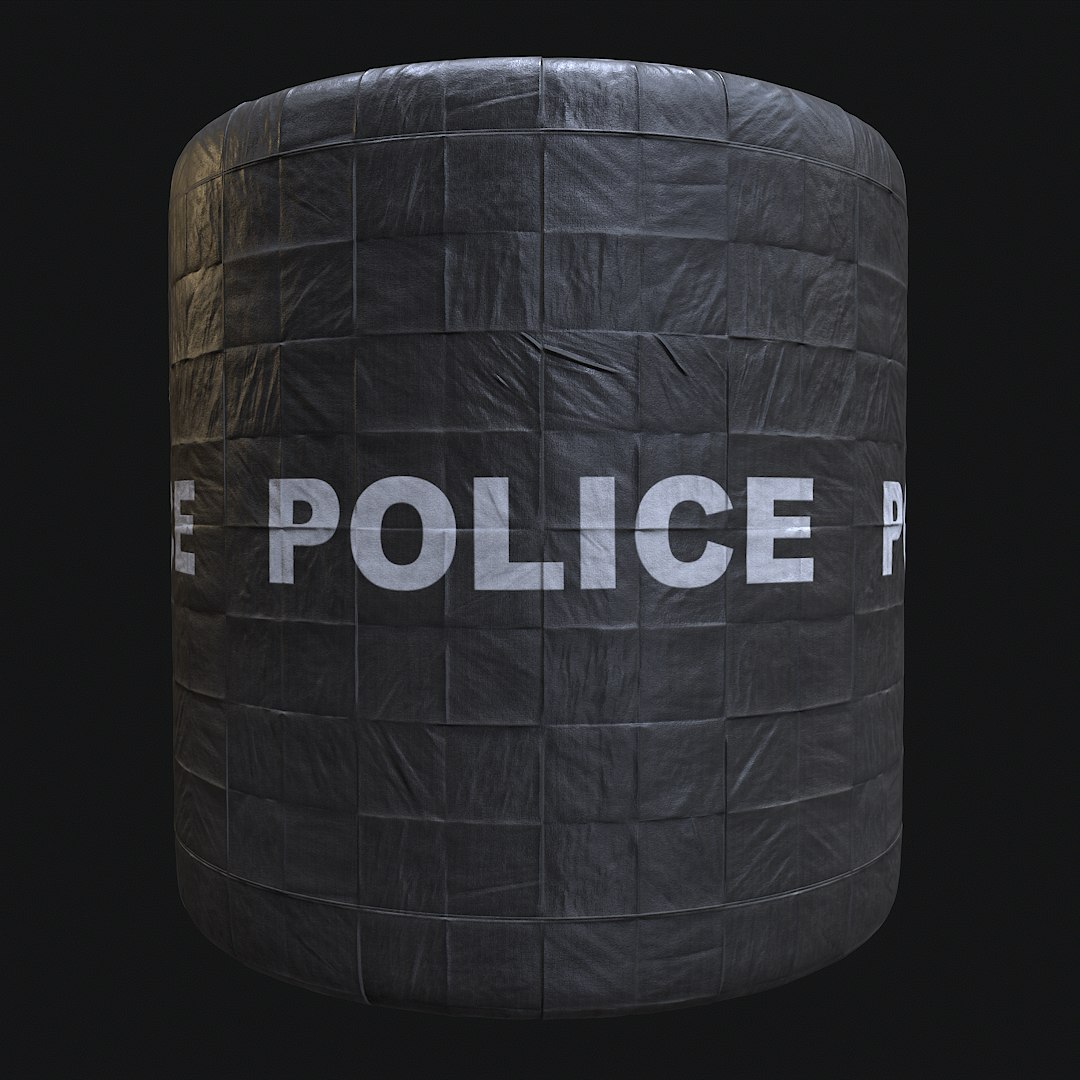 Police Tarpaulin Sheet 4x4m Game Ready 3D - TurboSquid 2519212