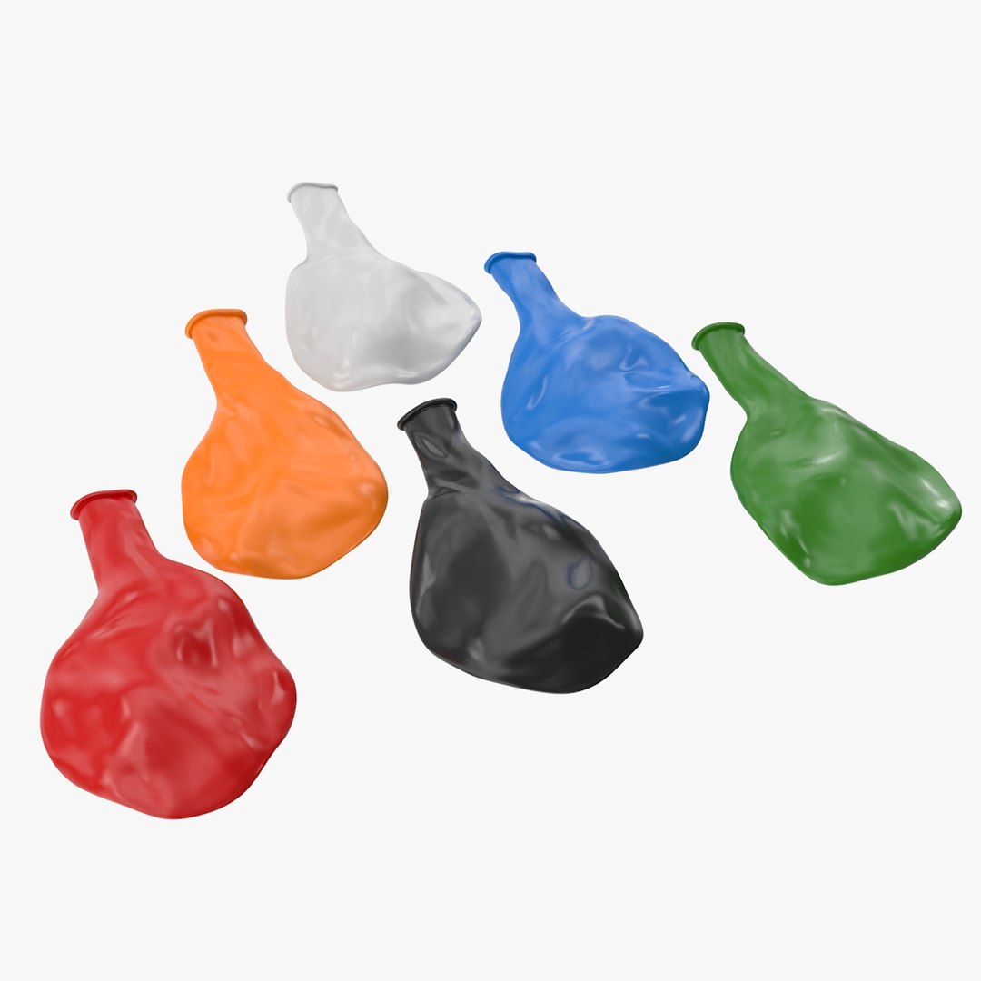 Flat balloon 3D - TurboSquid 1358884