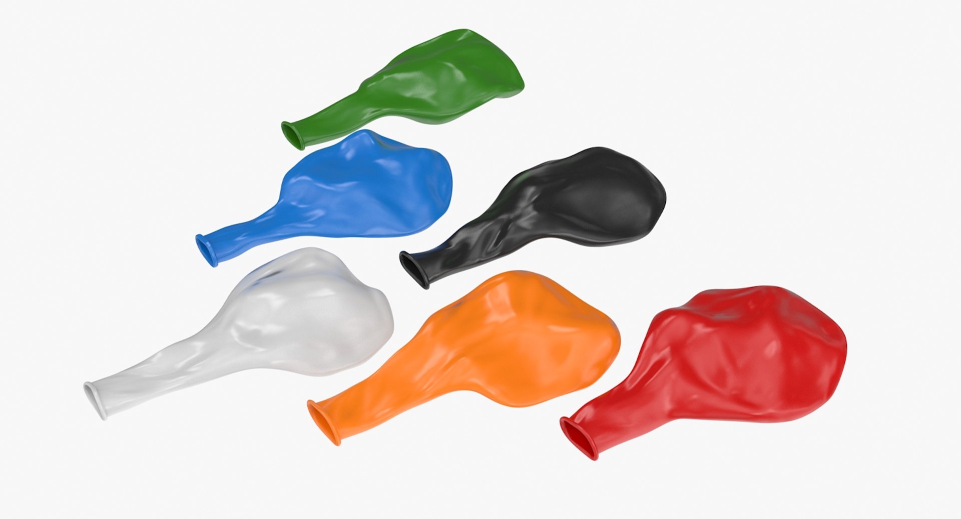 Flat Balloon 3D - TurboSquid 1358884