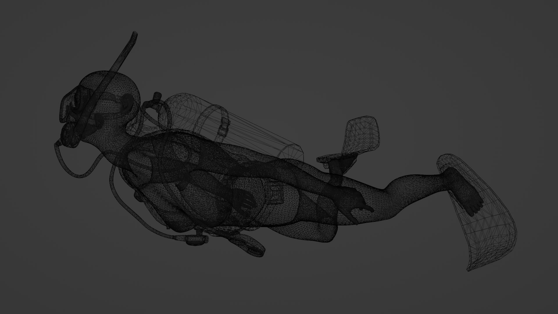 3D Female Scuba Diver Lynn - TurboSquid 2262769