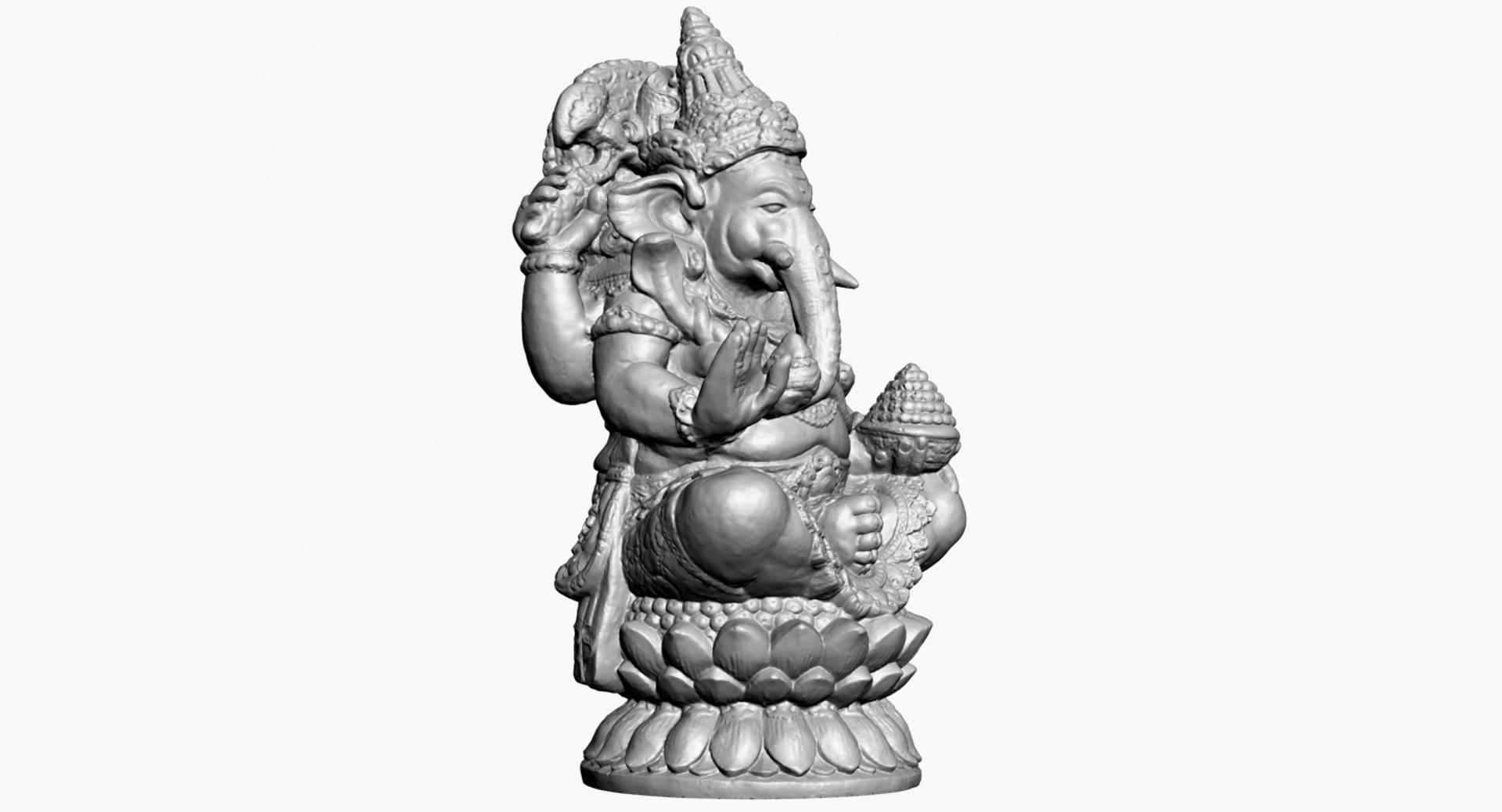 3D Ganesha Statue 2 Raw - TurboSquid 1291366