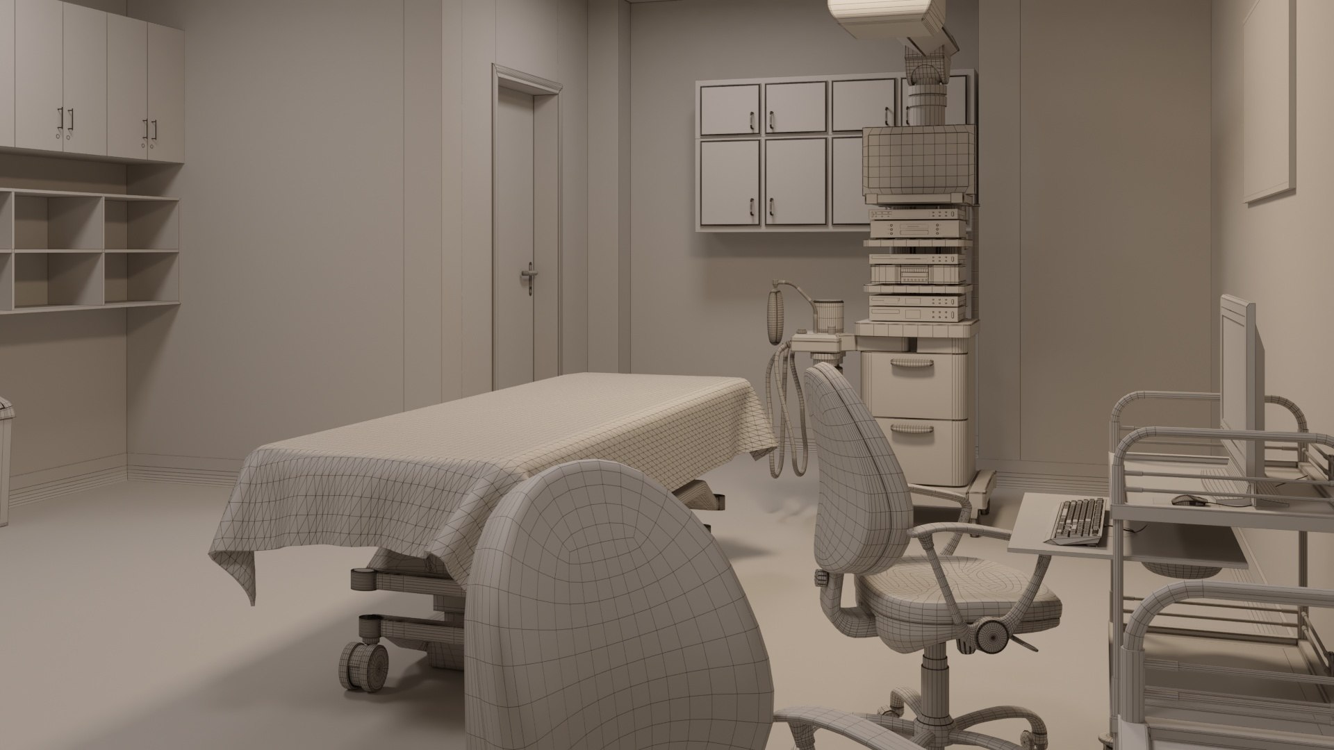 3D Hospital Endoscopy Room 3d Model - TurboSquid 2020378