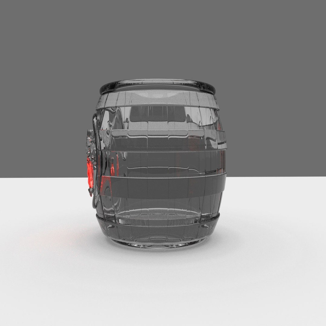 Jim Beam Barrel Shot Glass 3D Model - TurboSquid 1339756