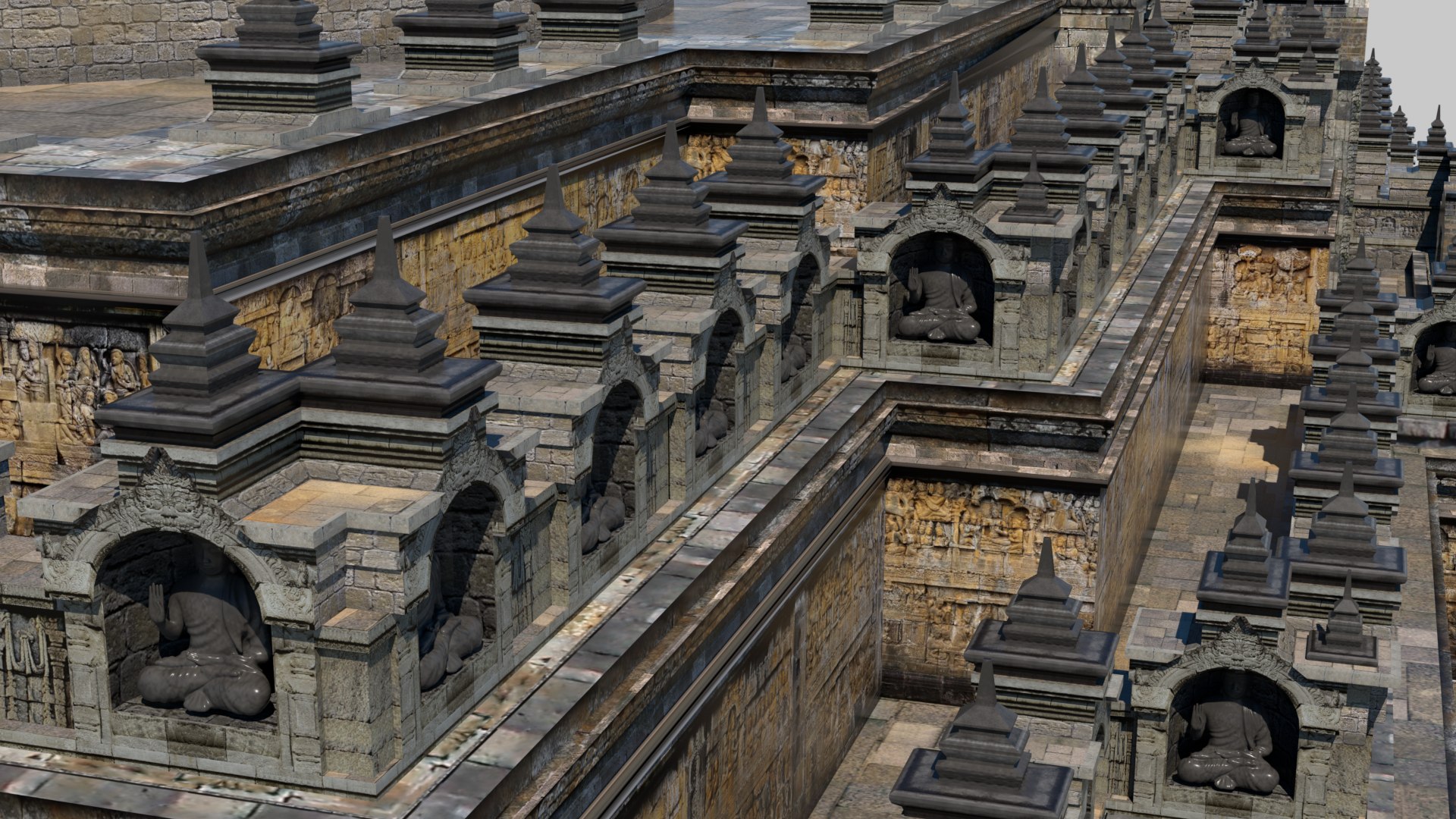 3D Buddhist Temple - TurboSquid 1694410