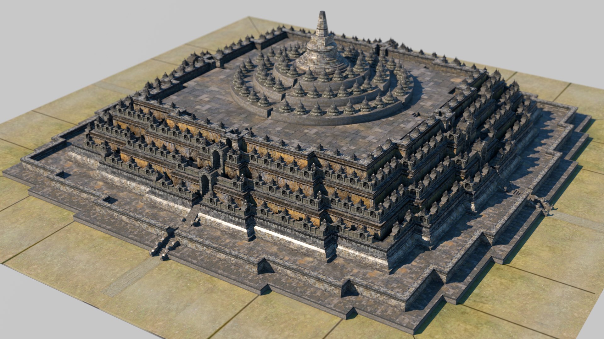 3D Buddhist Temple - TurboSquid 1694410