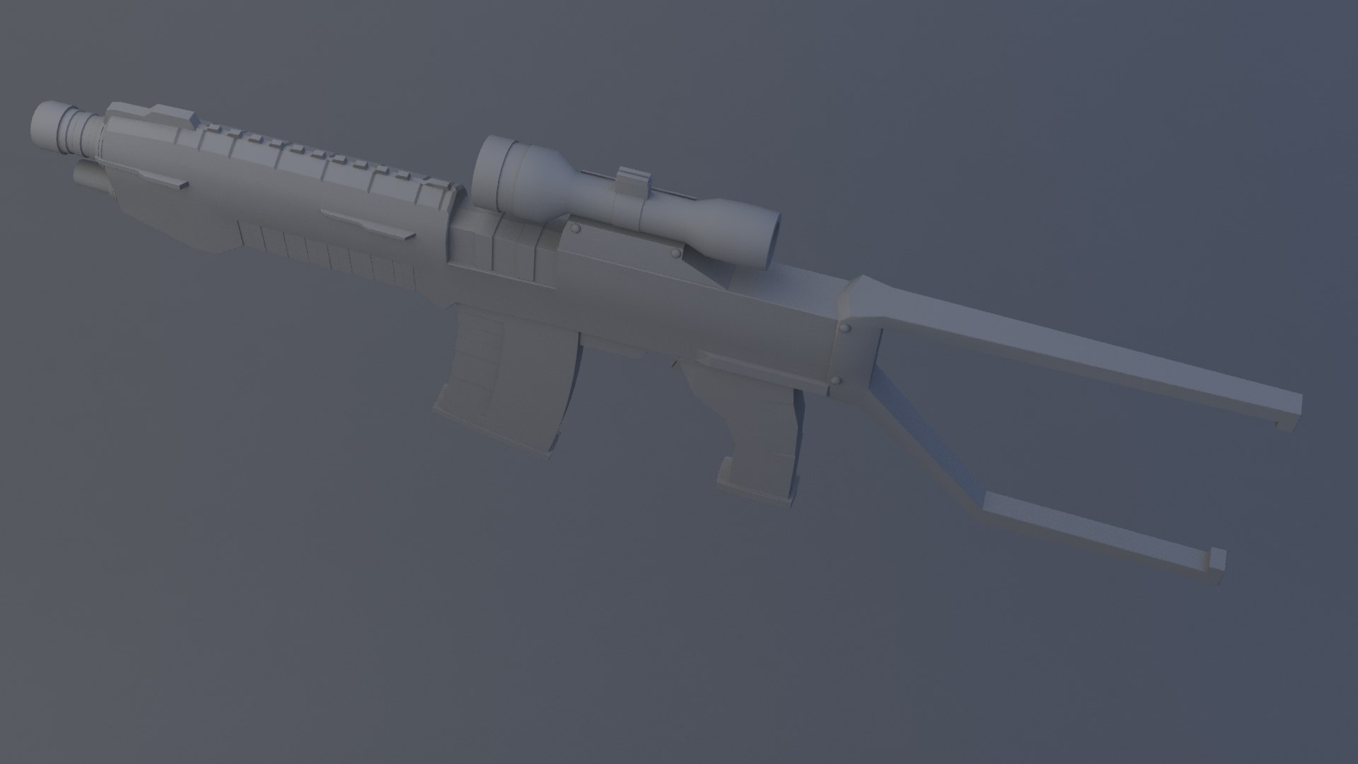 3d Gun File Model