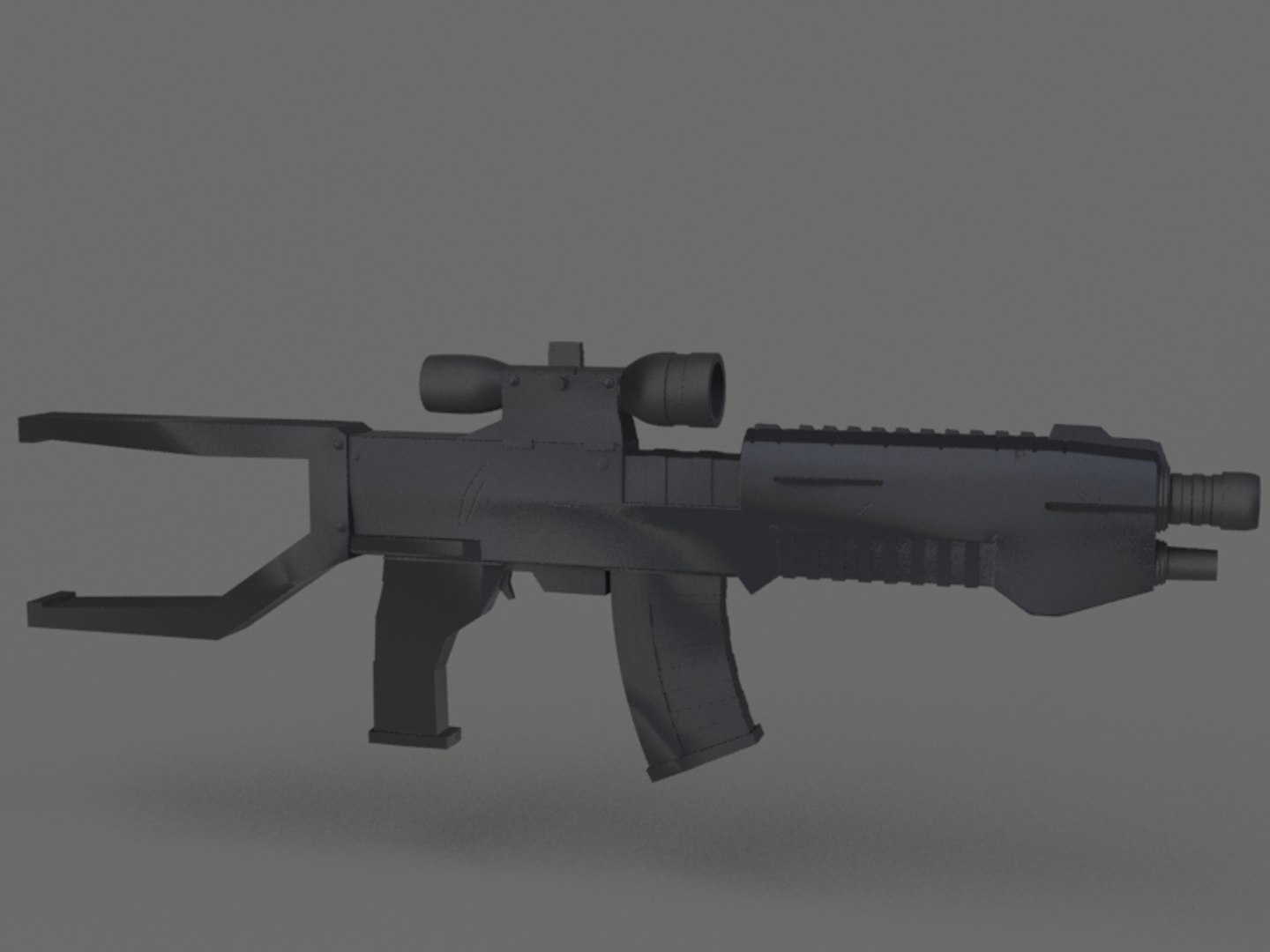 3d Gun File Model