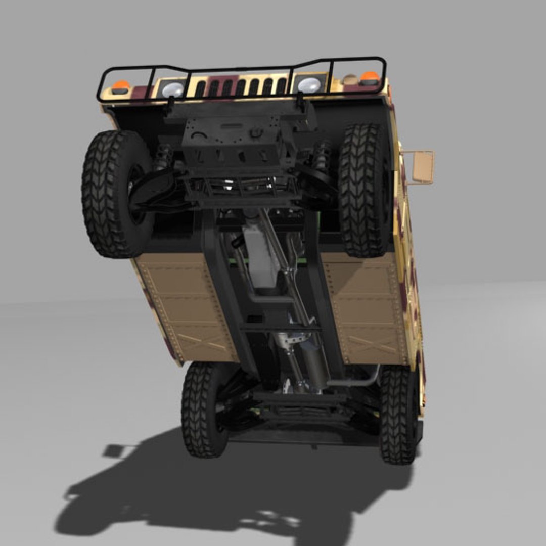 Mh1 Military Hummer 3d Model