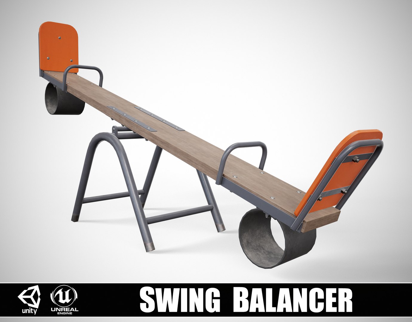 3D Painted Playground Swing Balancer - TurboSquid 2153784