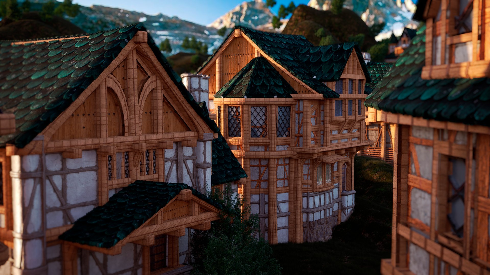 3D BIG Fantasy House Pack - TurboSquid 1832269