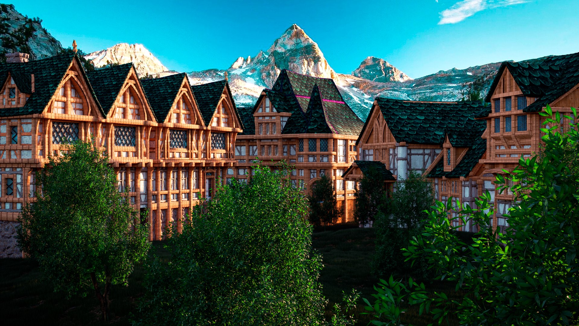 3D BIG Fantasy House Pack - TurboSquid 1832269