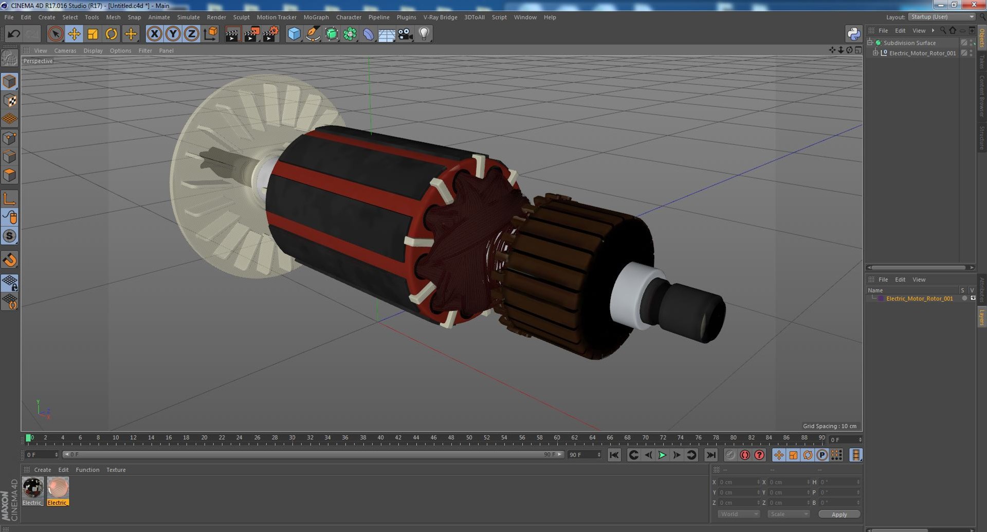 3D Model Electric Motor Rotor - TurboSquid 1971904