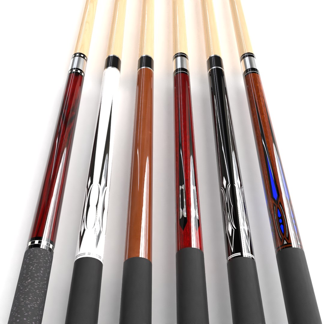 3D Wall Cue Rack Model - TurboSquid 2051946