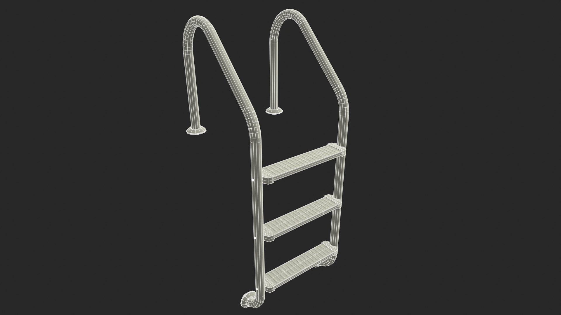 Realistic Pool Ladder 3D Model - TurboSquid 1596383
