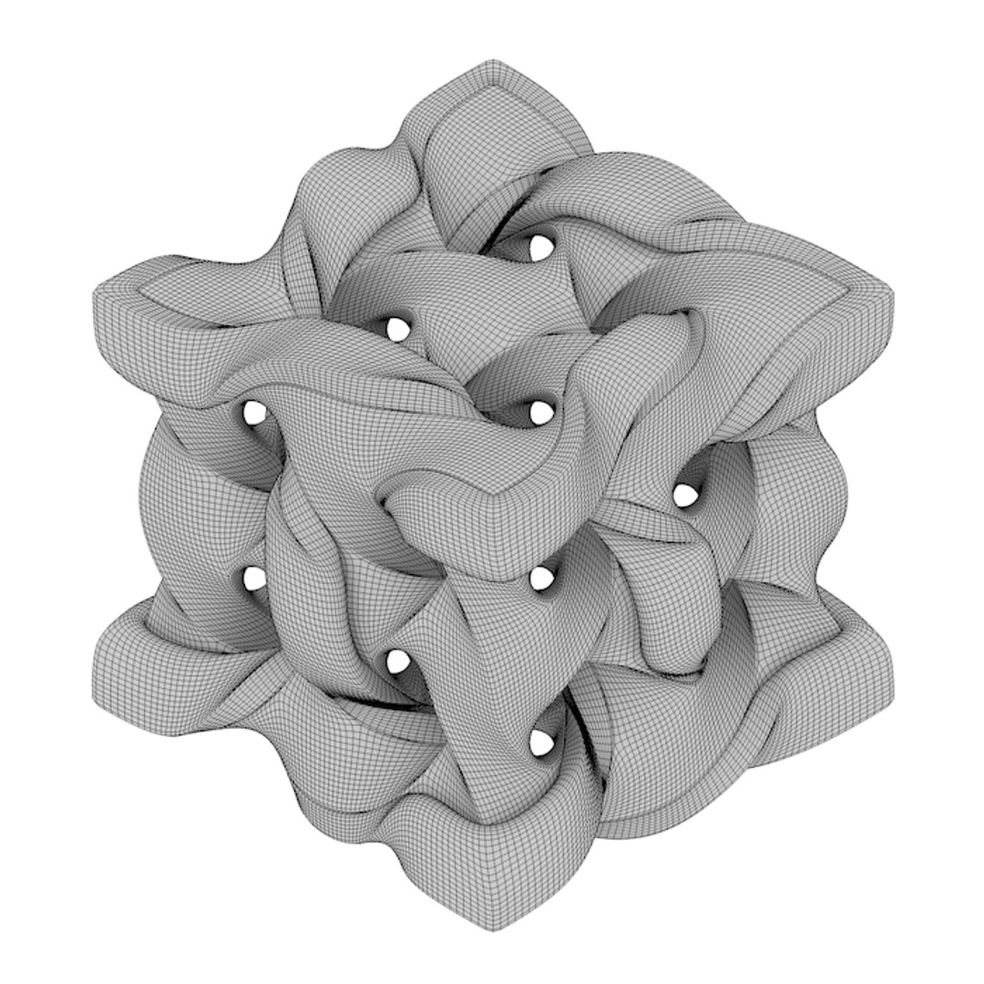 Shape sculpture cube 3D model - TurboSquid 1513004