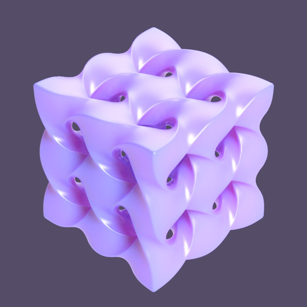 Shape sculpture cube 3D model - TurboSquid 1513004