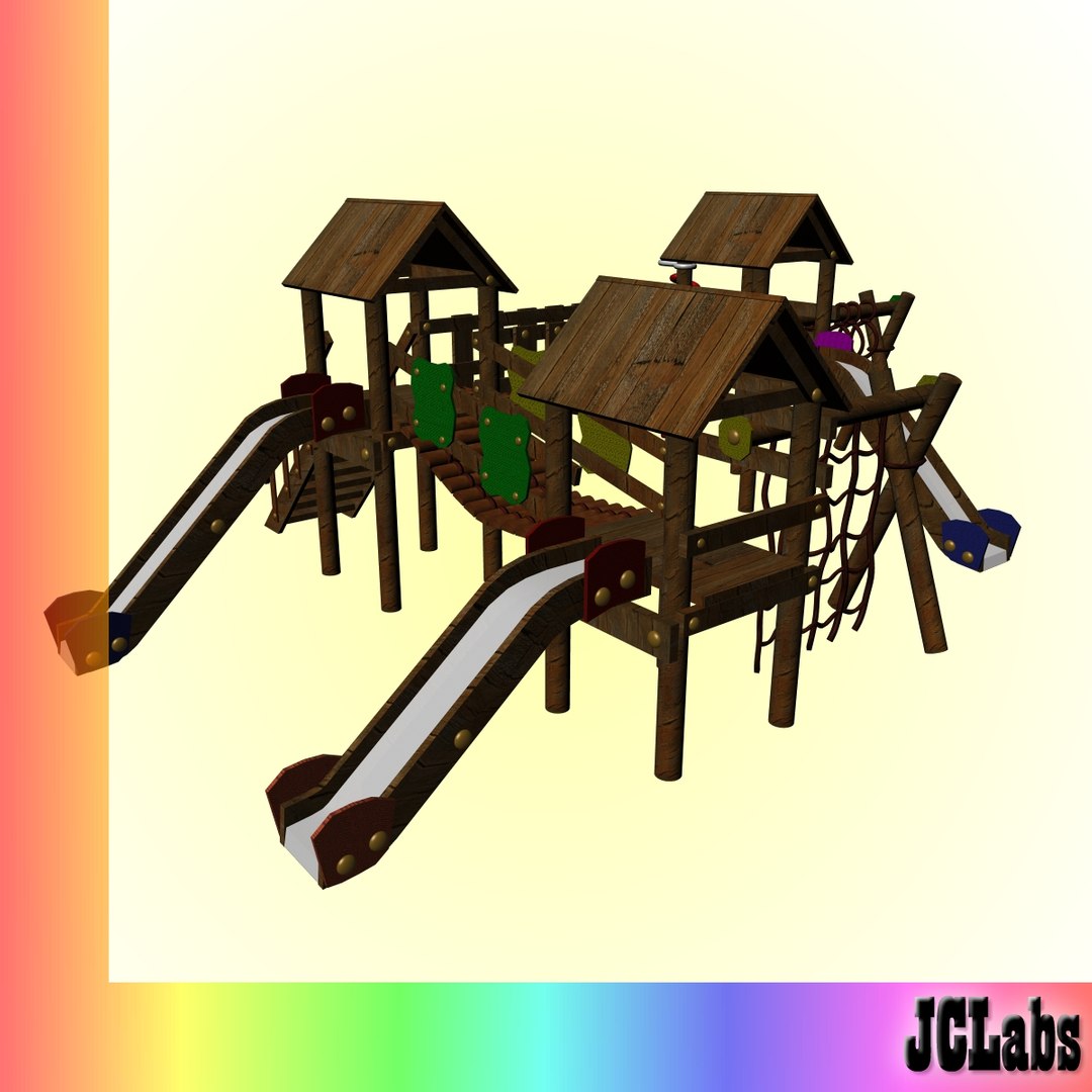 3d playground play model
