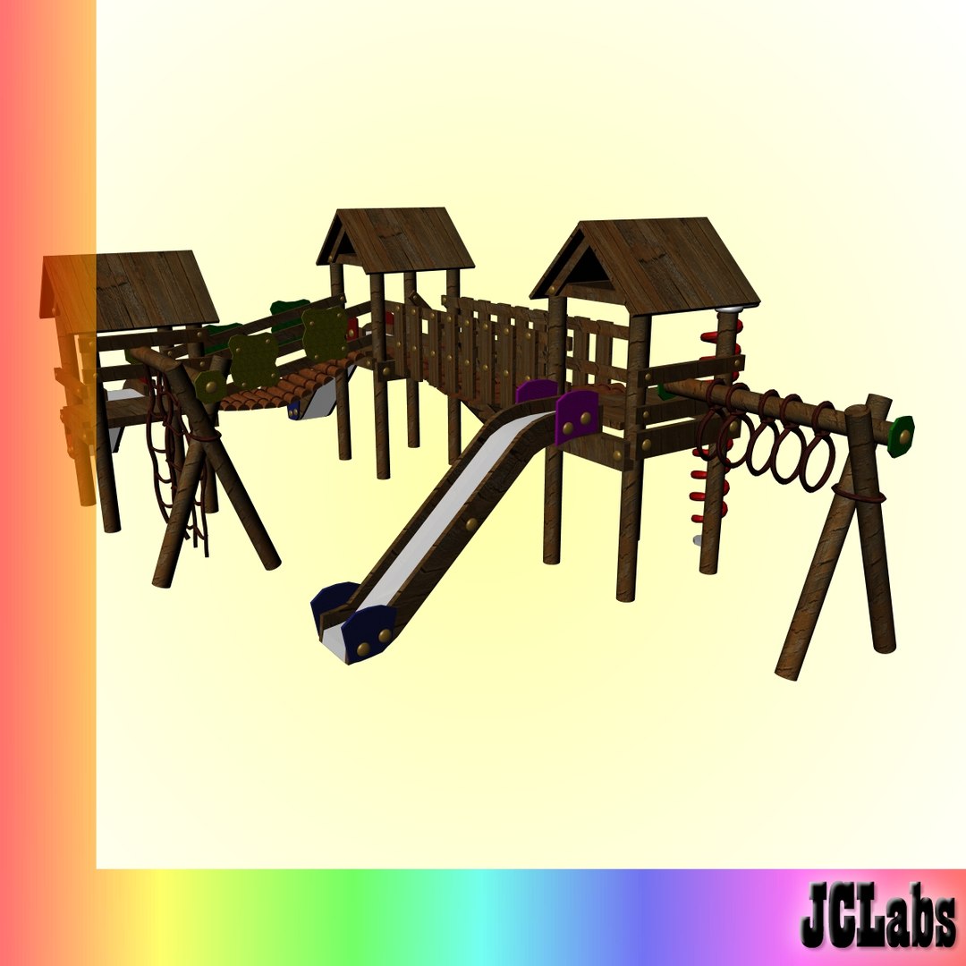 3d playground play model