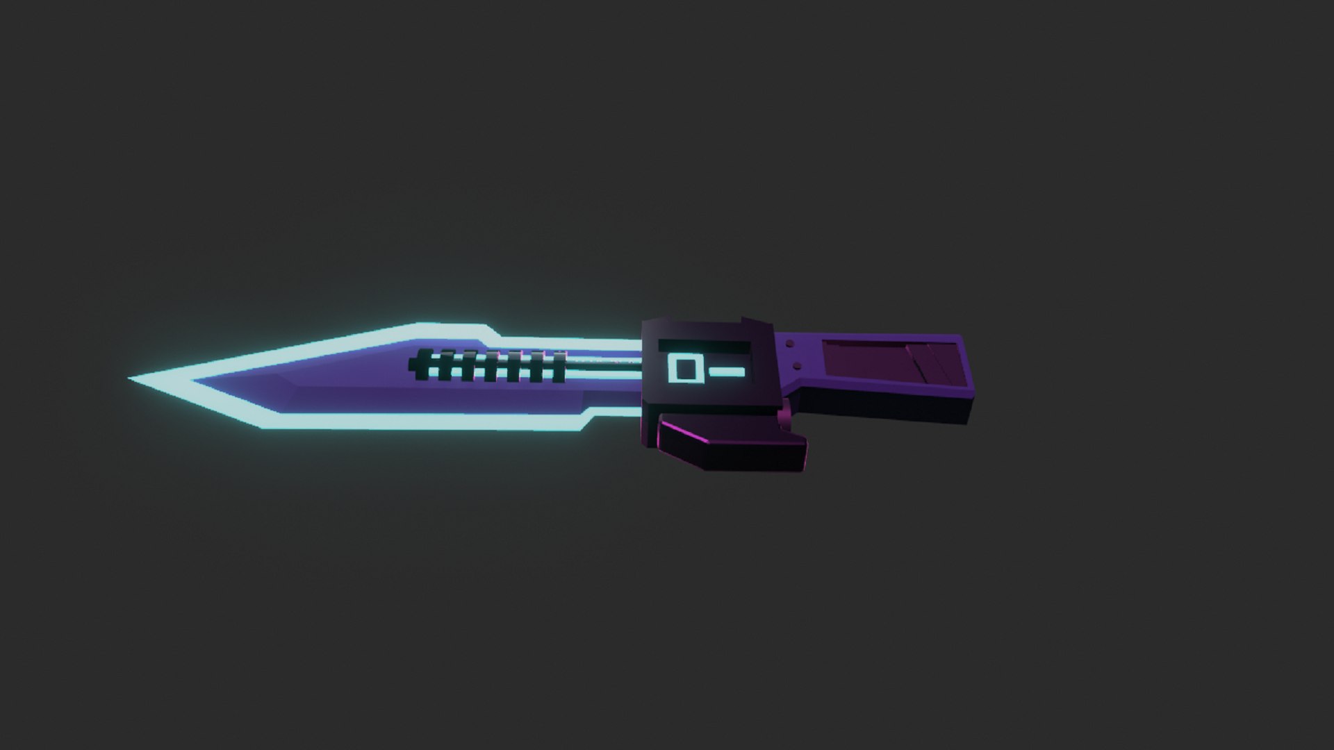3D Neon Knife - TurboSquid 1993283