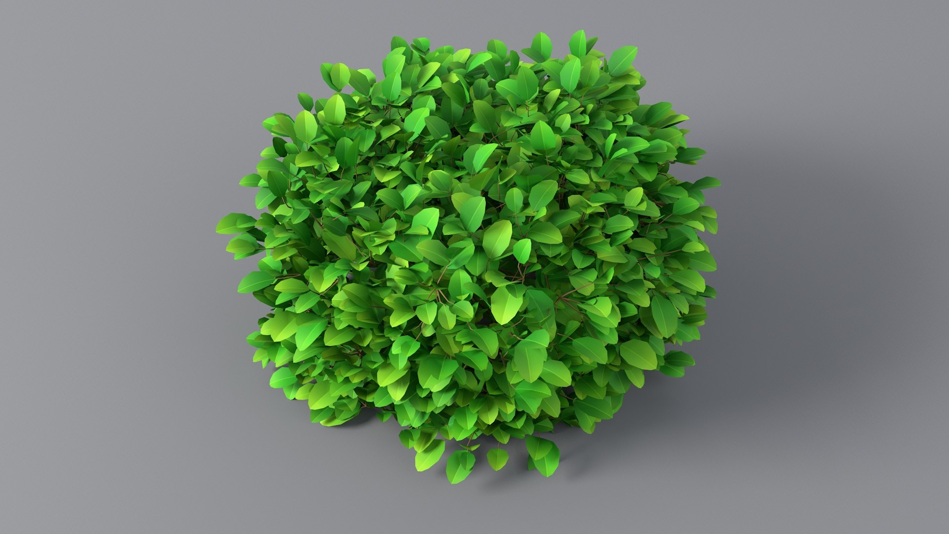 3D Model Cartoon Bush 06 - TurboSquid 1941424