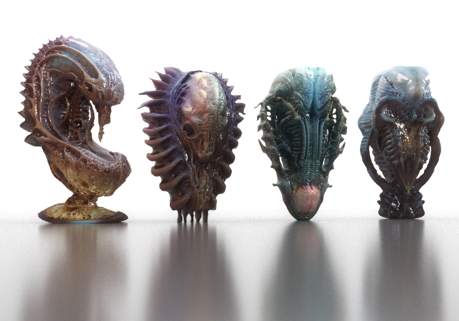 Alien Life Form Pack 4 3D Model - TurboSquid 2167976
