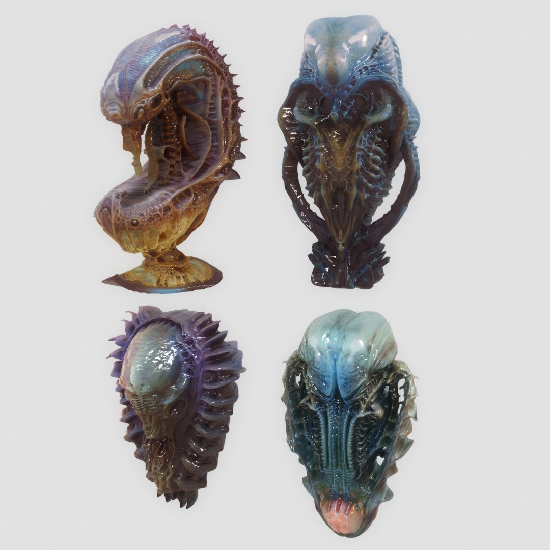 Alien Life Form Pack 4 3D Model - TurboSquid 2167976